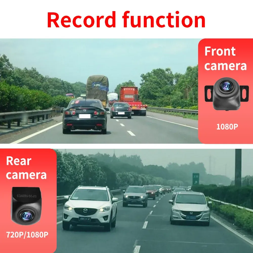 Car Rear View Camera AHD 1080P 720P NISC/PAL 360° Panoramic Front Back ...