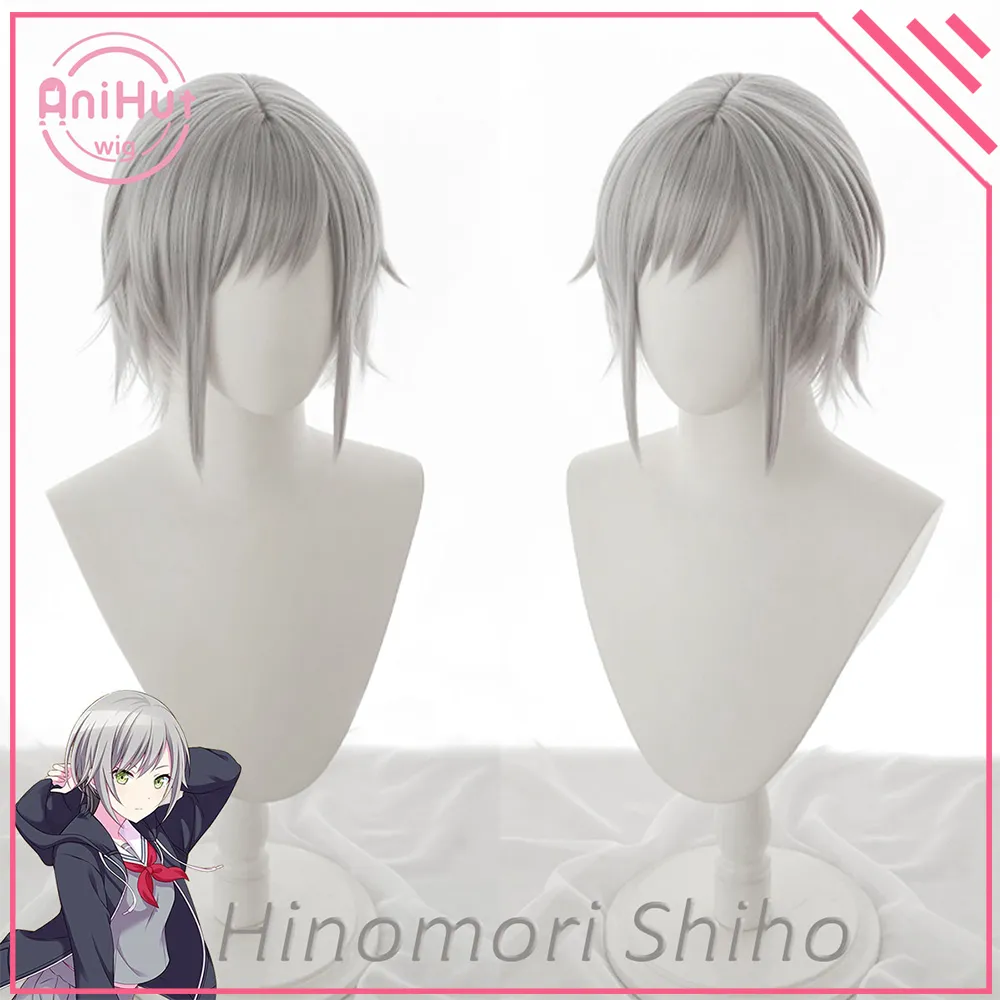 Silver Anime Wig: Short Layered Style, Heat-Resistant. Shop Now ...