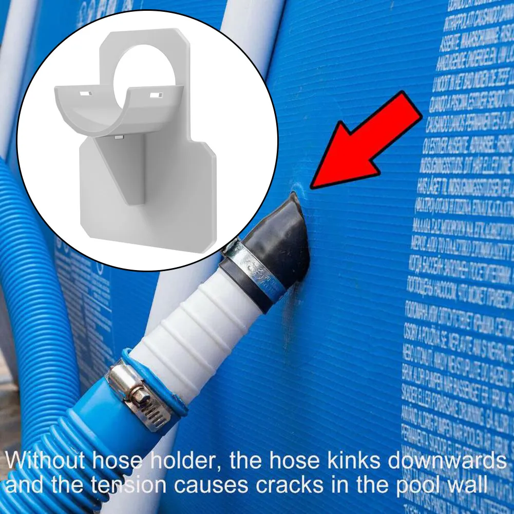 Pool Pipe Support Mount Adjustable 30 38mm Hose Holder With Cable Ties ...