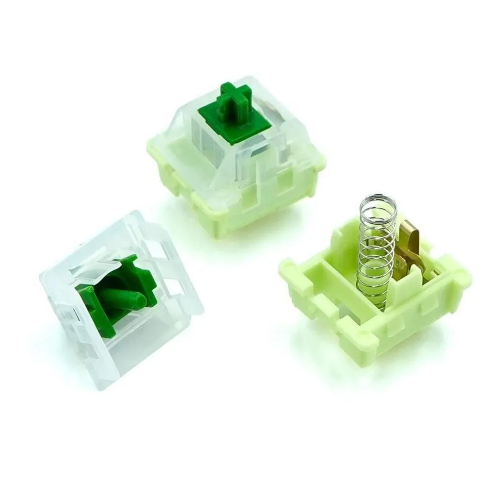 Custom 45g Green Linear mechanical keyboard switches with 3-Pin Matcha ...