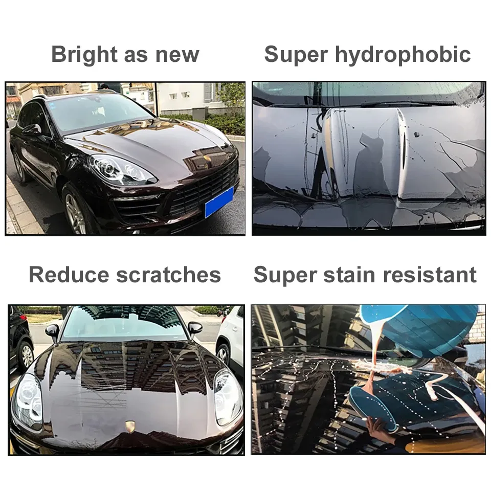 9H Nano Ceramic Car Coating - Long-Lasting Hydrophobic Liquid Wax for ...