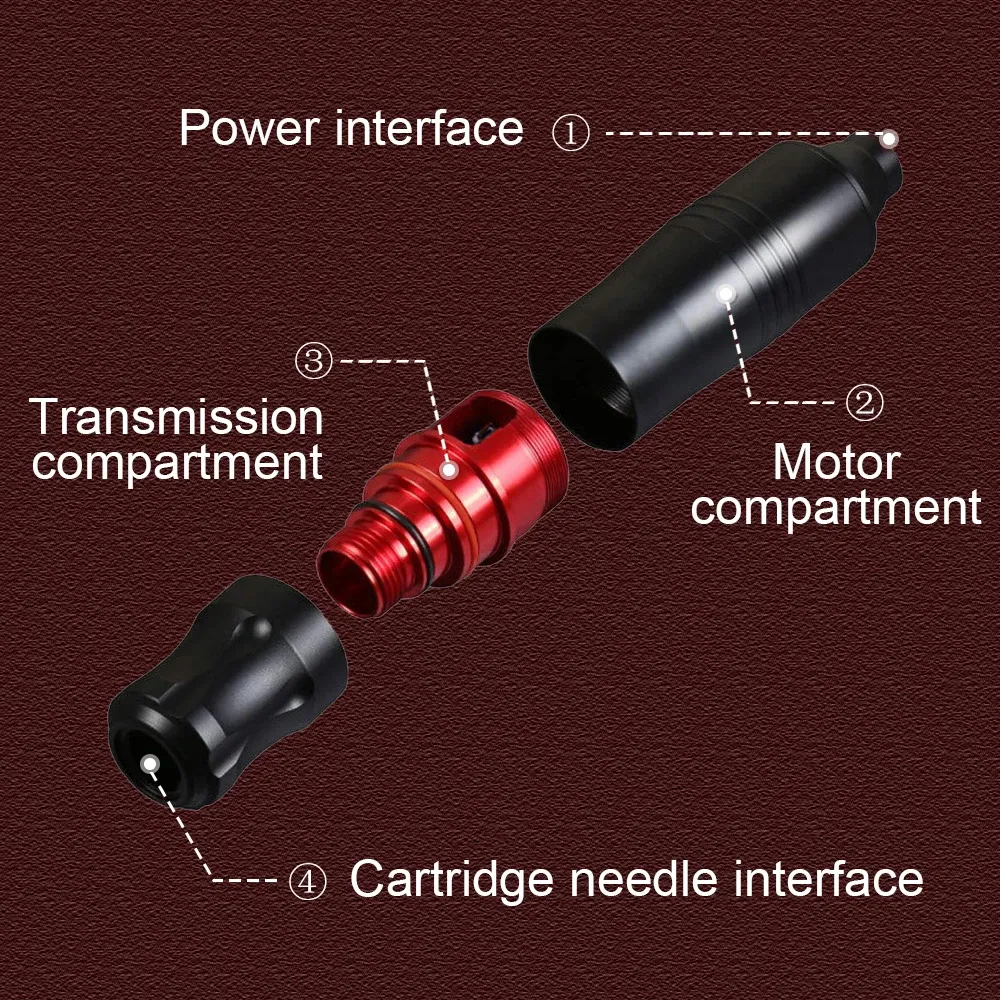 Professional Tattoo Kit: Complete Rotary Pen Machine Set with Power ...