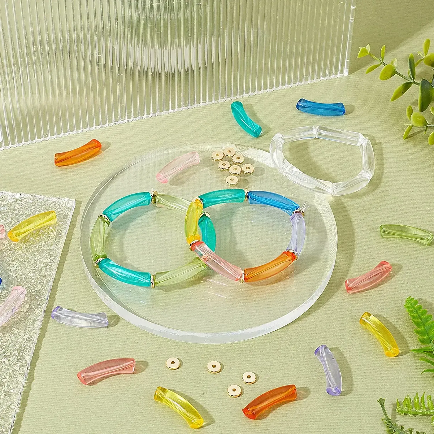 DHgate.com:8-12mm Curved Tube Acrylic Bamboo Beads for DIY Jewelry ...