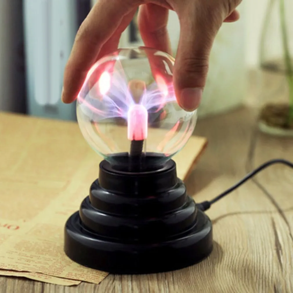 2024 4 Inch Novelty Glass Plasma Ball Lamp - Magical Night Light ...