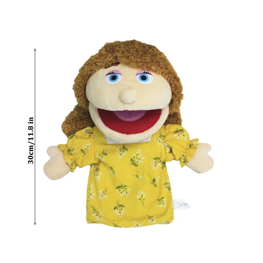 Hand Puppets For Kids Open Mouth Theater Plush Dolls For Storytelling ...