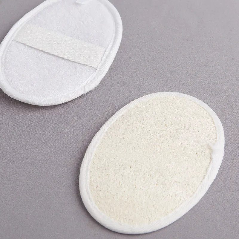 Natural Loofah Sponge Bath Gloves Oval Exfoliating Sponges for Bath and ...
