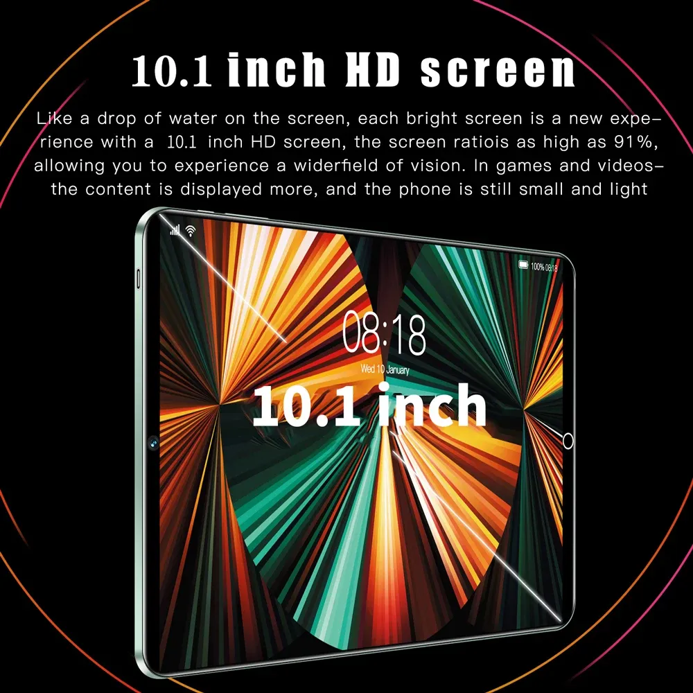 8GB RAM 256GB ROM Tablet | 10.1 FHD Display | Dual SIM 5G | 8000mAh ...