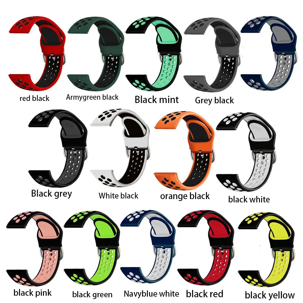 Silicone Wristband Strap for Amazfit GTR 4/47mm/GTR 3/3 Pro/GTR 2/2E ...