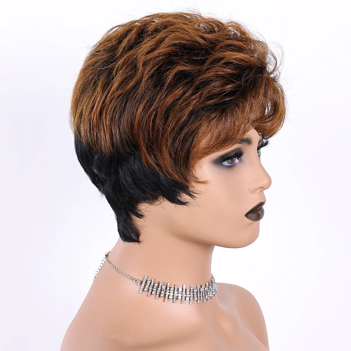 BCHR Short Pixie Cut Synthetic Wigs for Women Heat Resistant Straight ...