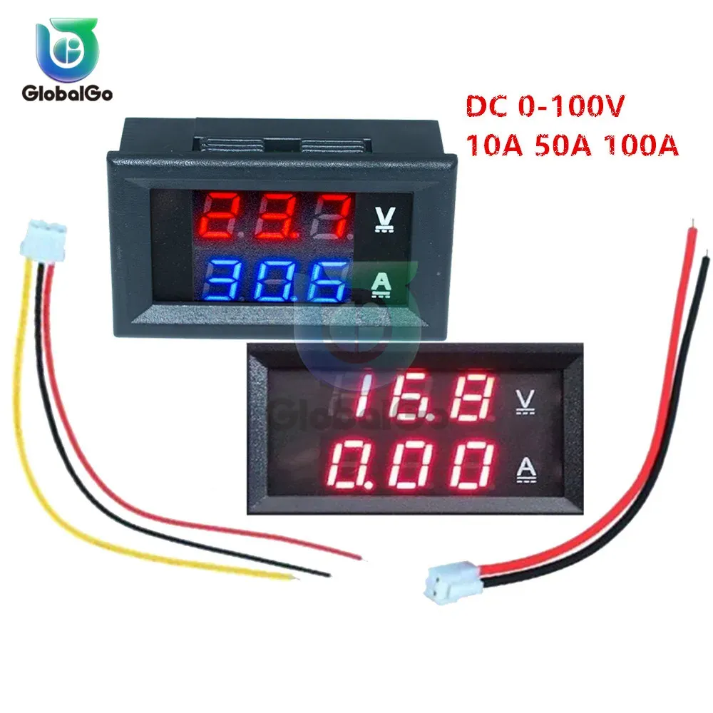 2024 DC Motorcycle Digital Voltmeter Ammeter Voltage Current Meter ...