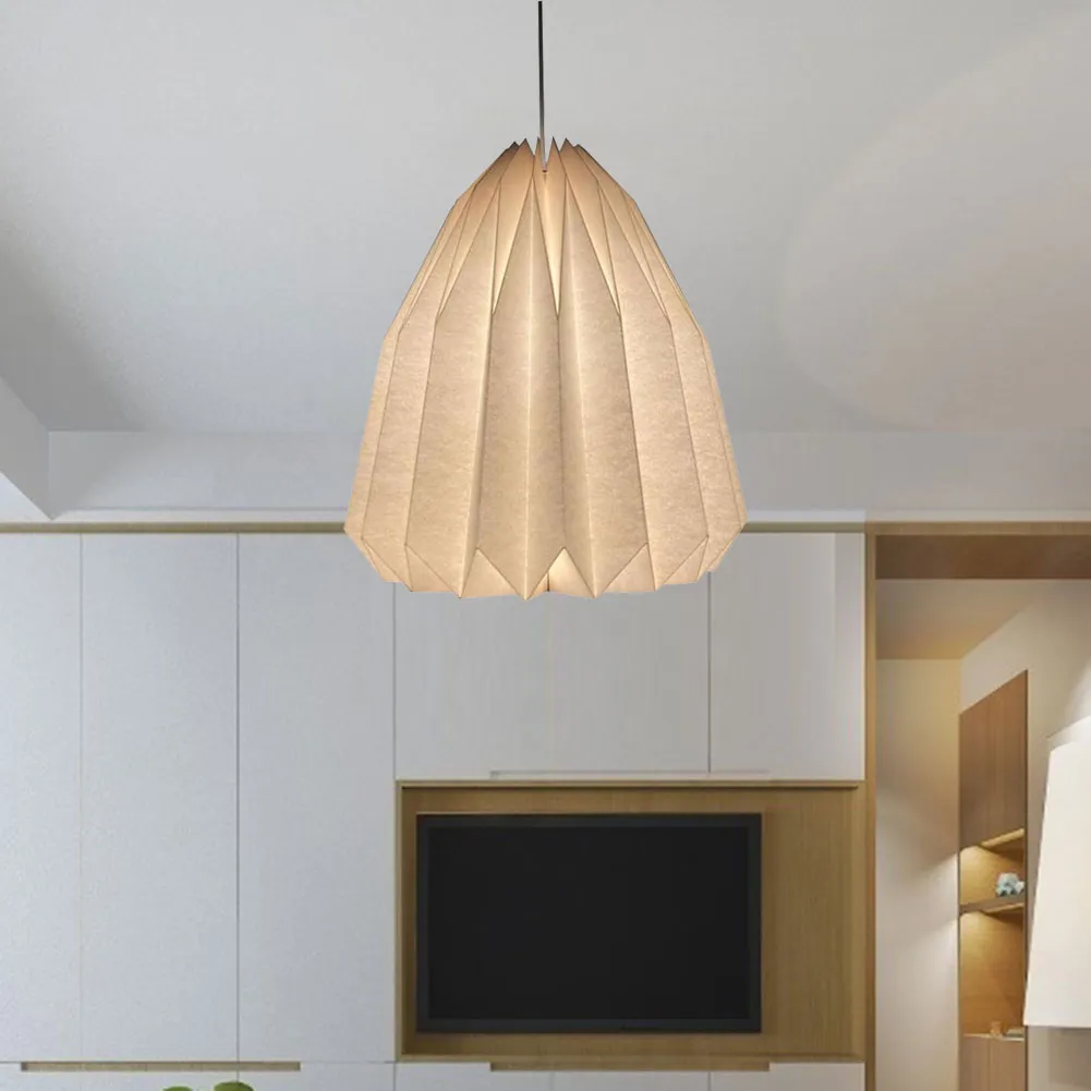 Chandelier Decor Handmade Nordic Creative Paper Origami Lantern Shade ...