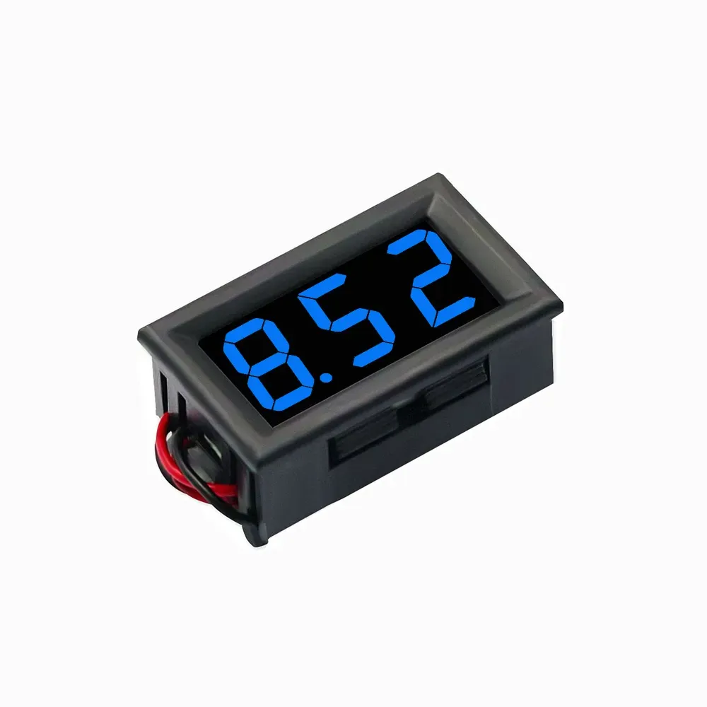 DC 4.5V-30V Digital Voltmeter Voltage Panel Meter, Red/Blue/Green LED ...