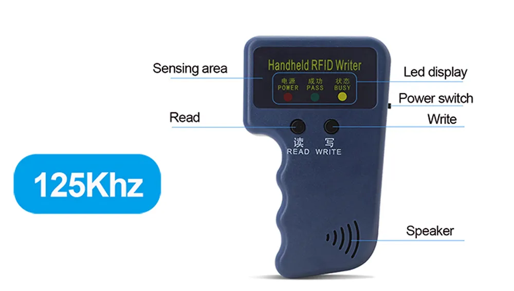 All-in-One RFID Reader/Writer/Copier/Programmer for EM4100/TK4100 ...