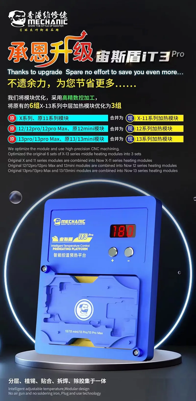 DHgate.com:MECHANIC iT3 Pro Intelligent Preheating Platform - Layered ...