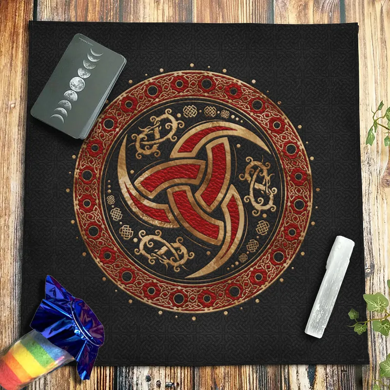 Black And Red Oracle Altar Burp Cloths For Spiritual Energy Symbols ...