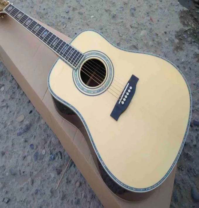 Custom Factory All Solid Wood Acoustic Guitar With Ebony Fingerboard 41 ...
