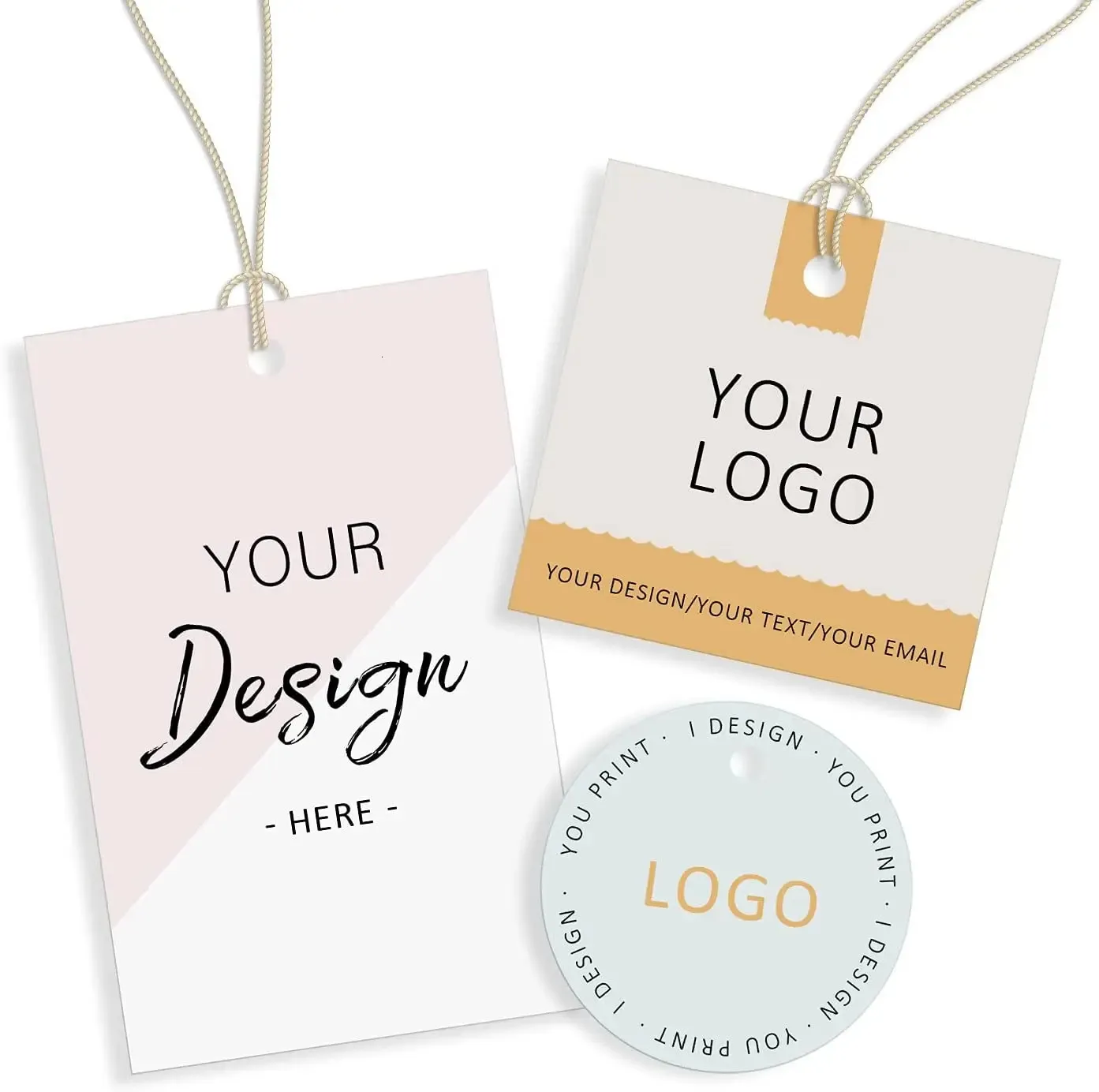 Custom Clothing Hang Tags - Personalized Paper Tags, Branded Garment ...