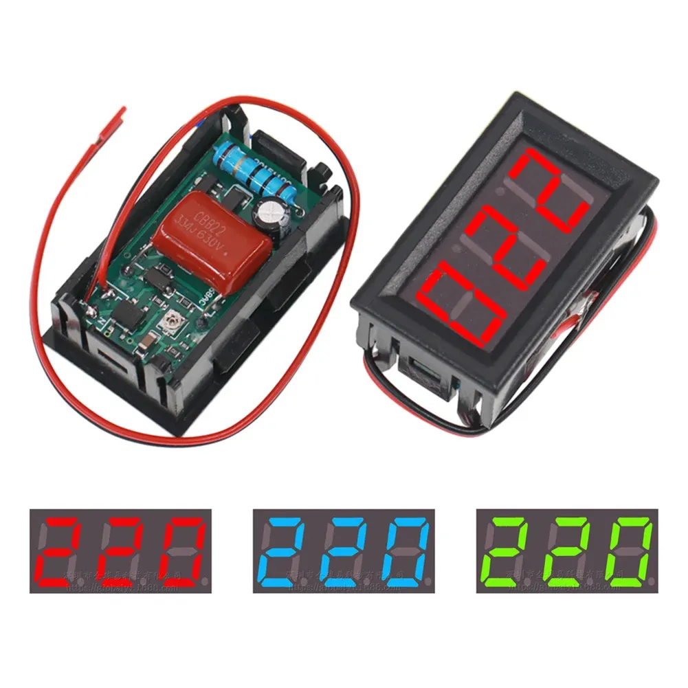 DHgate.com:AC70V-500V LED Digital Voltmeter, 2-Line Voltage Meter, 0.56 ...