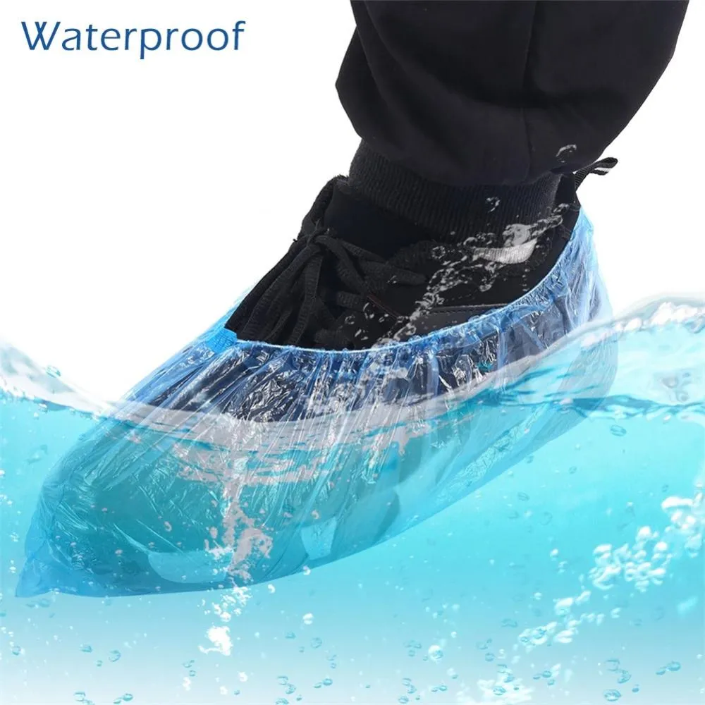 DHgate.com:200PCS PE Waterproof Disposable Shoe Covers, Non-Slip Boot ...