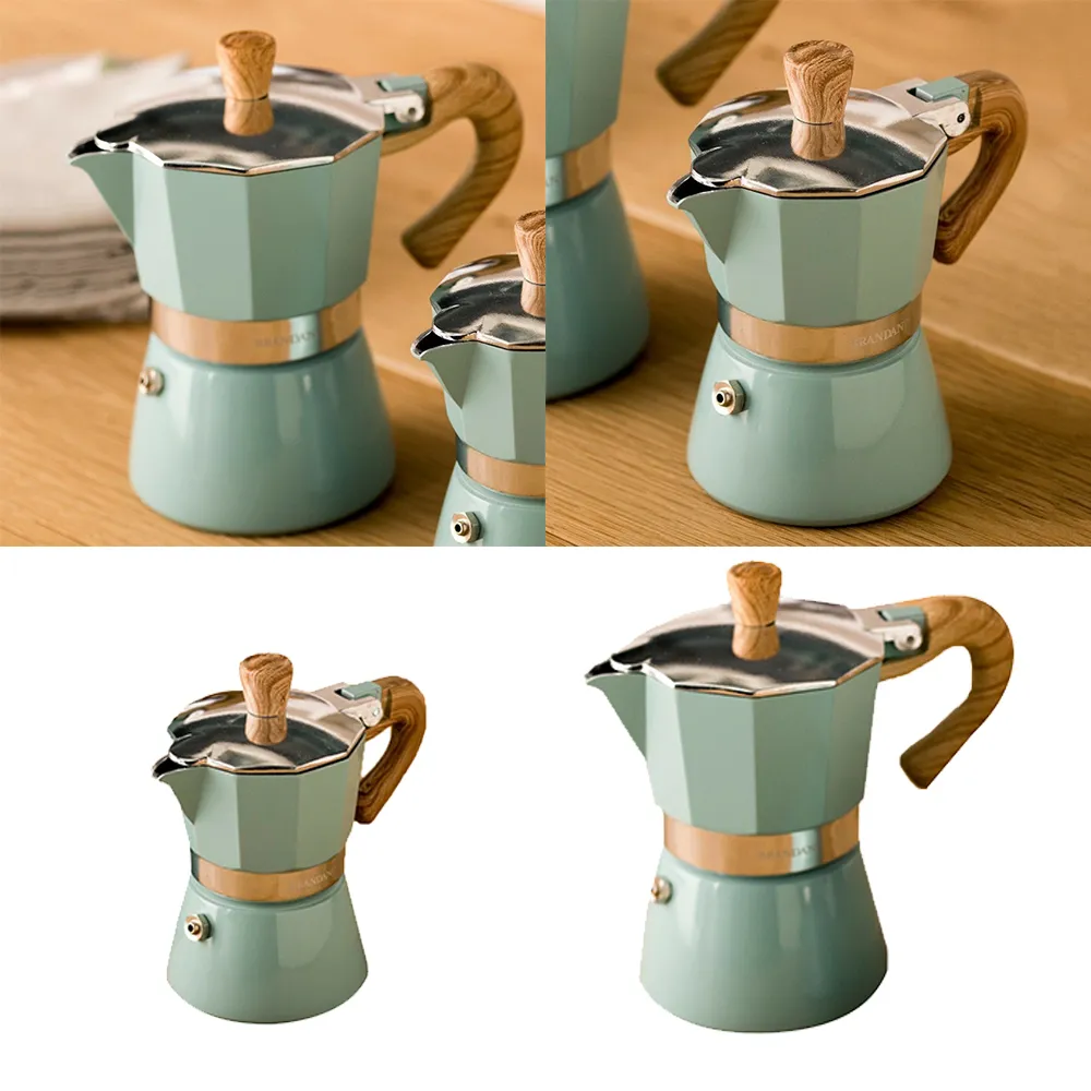 6 Cup Aluminum Stovetop Espresso Coffee Maker Mocha Pot Percolator 150 ...