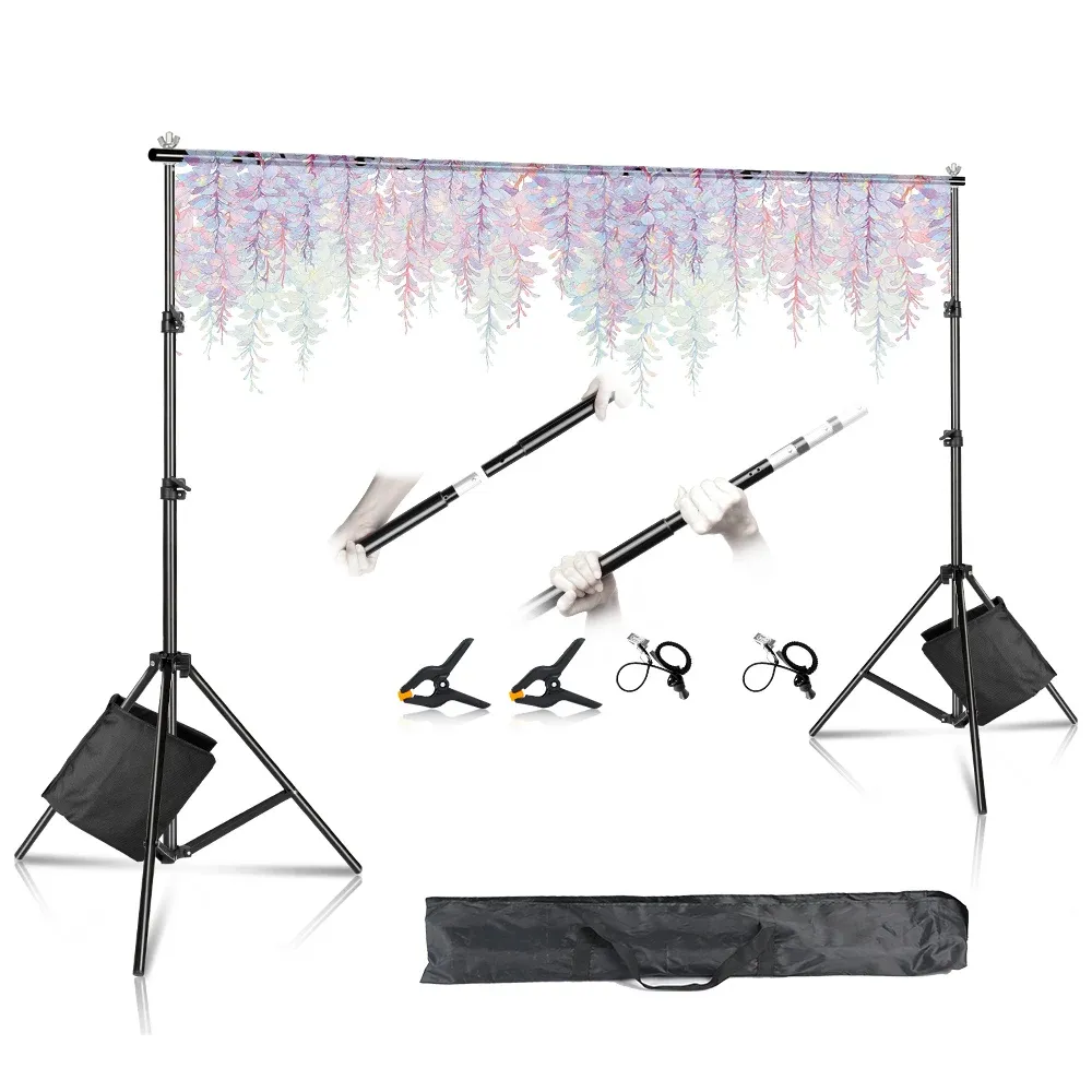 DHgate.com:3x2M Photography Backdrop Stand System Kit, Adjustable ...