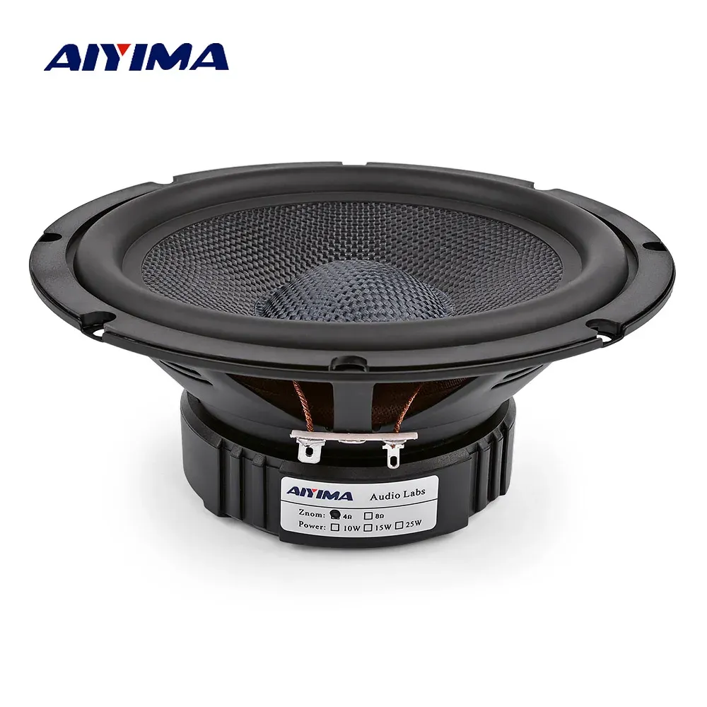 DHgate.com:AIYIMA 6.5 Inch Midrange Bass Speaker, 4/8 Ohm 40W Glass Fiber Woofer, Audio ...