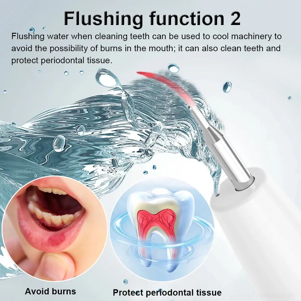 Ultrasonic Dental Irrigator 2 In 1 Dental Scaler Tartar Eliminator ...
