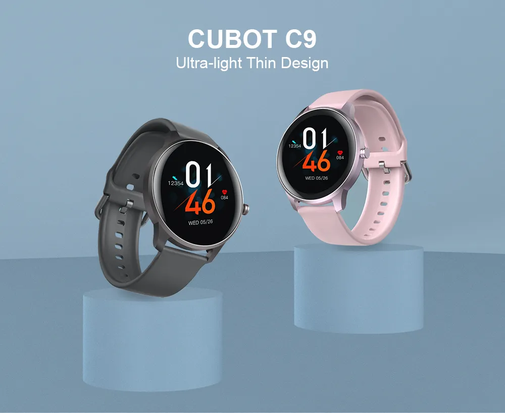DHgate.com:CUBOT C9 Smartwatch: 1.28" Color Screen, 23 Sports Modes ...