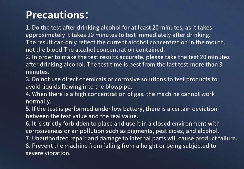 Mini High Sensitivity Digital Breathalyzer Alcohol Tester with Precise ...
