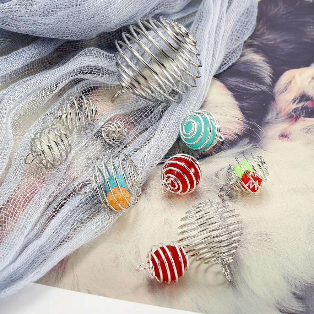 DHgate.com:Exquisite Metal Spiral Beads Pendants: 5-30Pcs Hollow ...