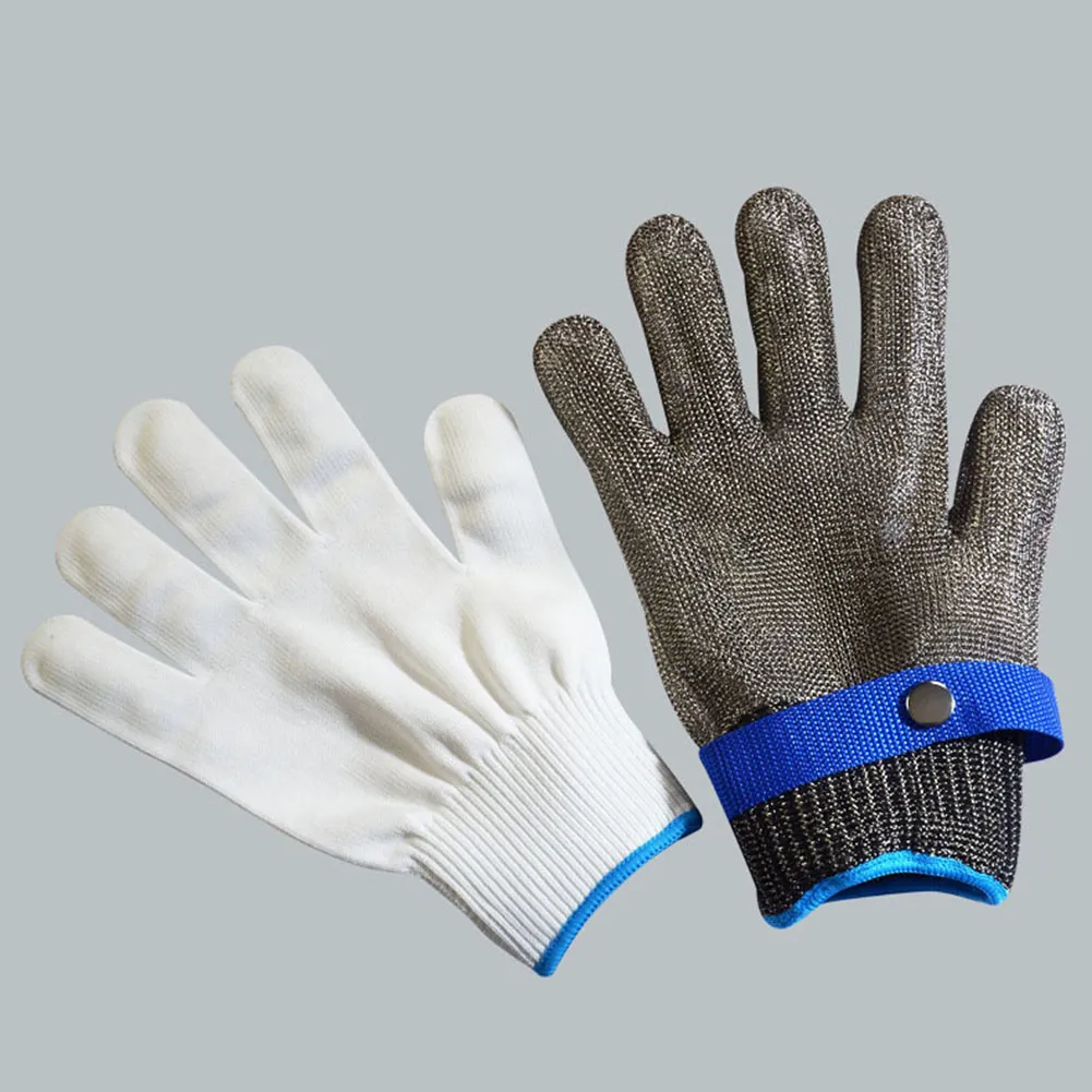 DHgate.com:1pc Metal Mesh Safety Gloves, Cut-Resistant Hand Protection ...