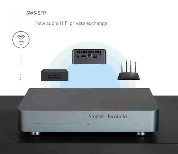 DHgate.com:LHY Audio SW6-SFP 6-Port Ethernet Audio Switch: HiFi Music ...