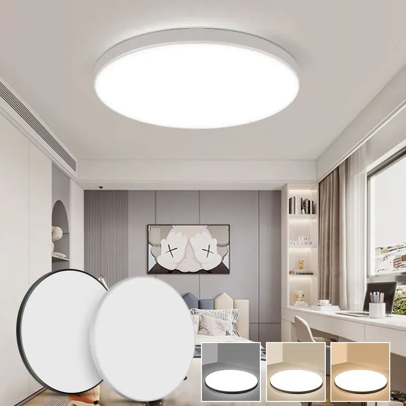 Round Led Ceiling Lights, Modern Led Ceiling Panel Lights For Living ...