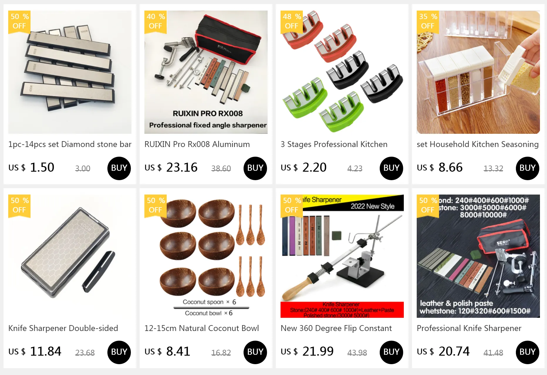 Big Diamond whetstone knife sharpening stone Bar Knife Sharpener ...