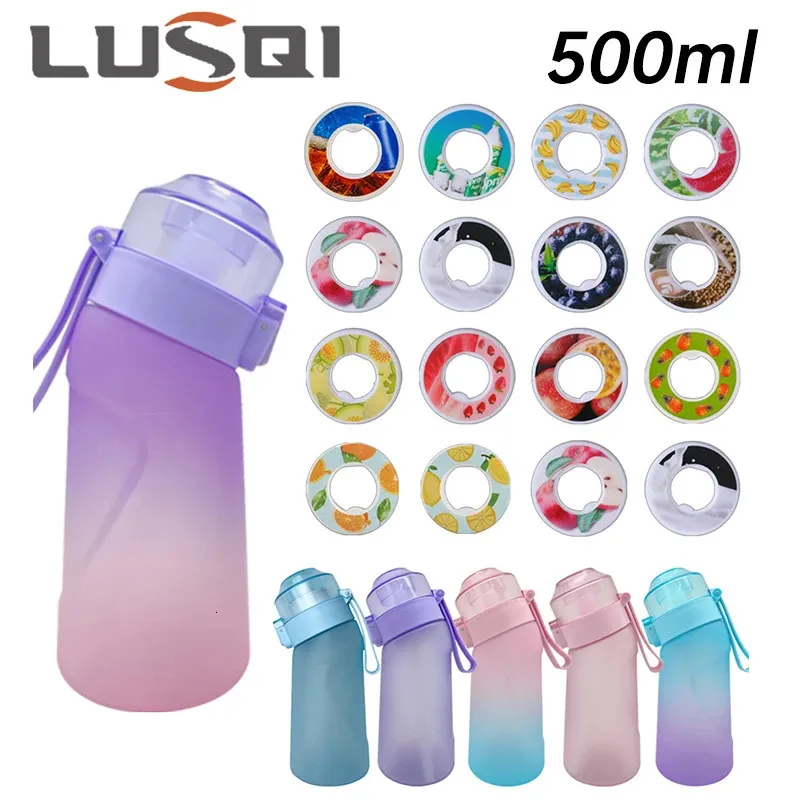 DHgate.com:500ml Transparent Water Bottle with 7 Random Flavor Pods ...