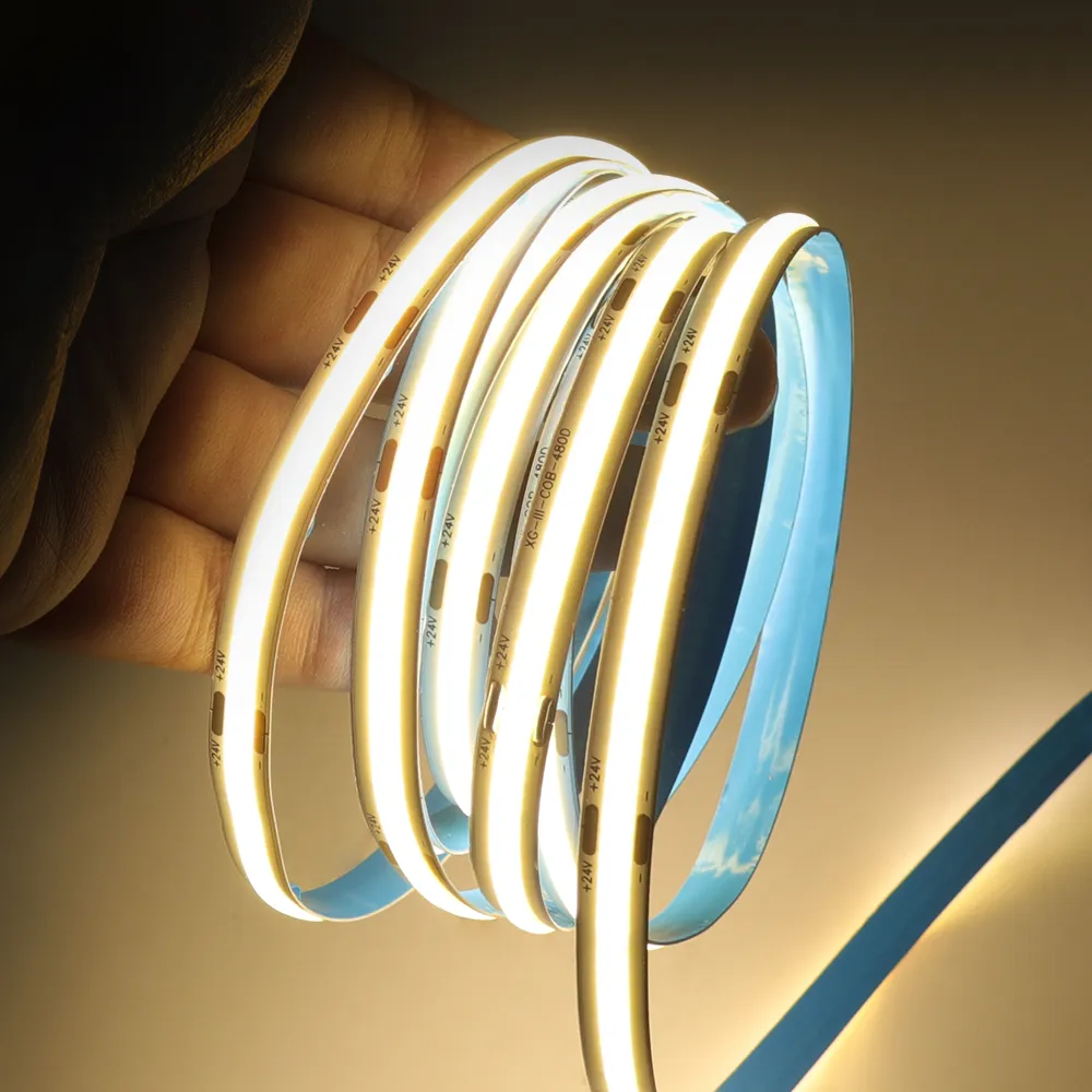 Ultra Thin PCB COB Addressable Cob Led Strip With Dimmable Linear ...