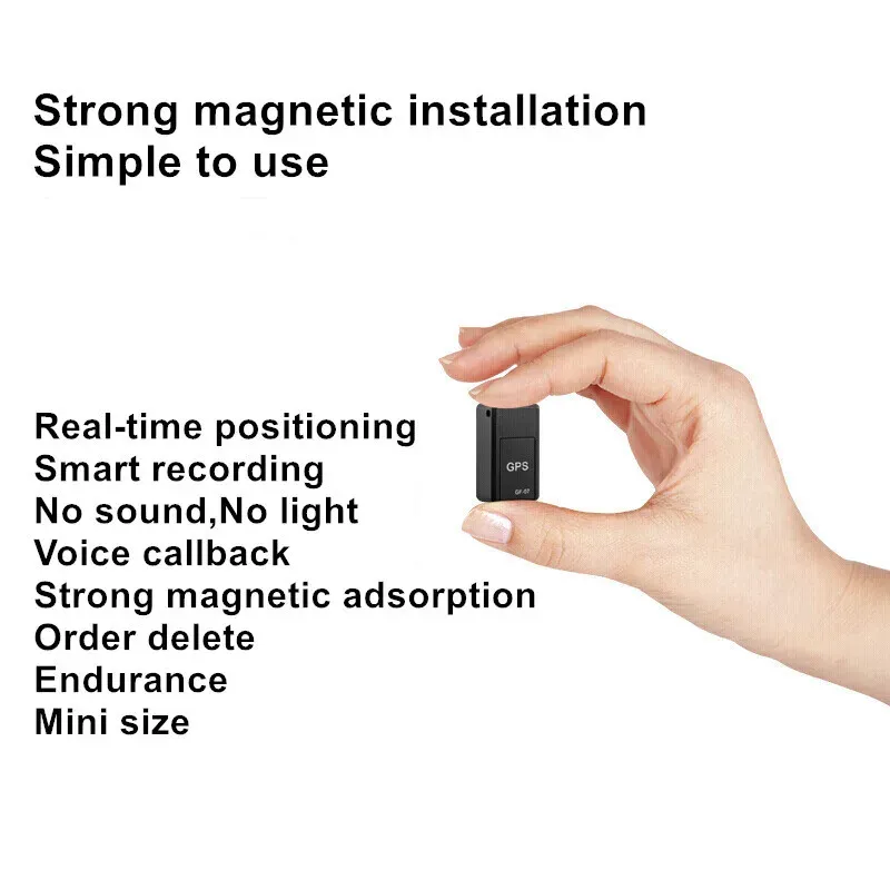 Magnetic GF07 Mini GPS Tracker With Real Time GSM Tracker For Car And Motorcycle Helmets With ...