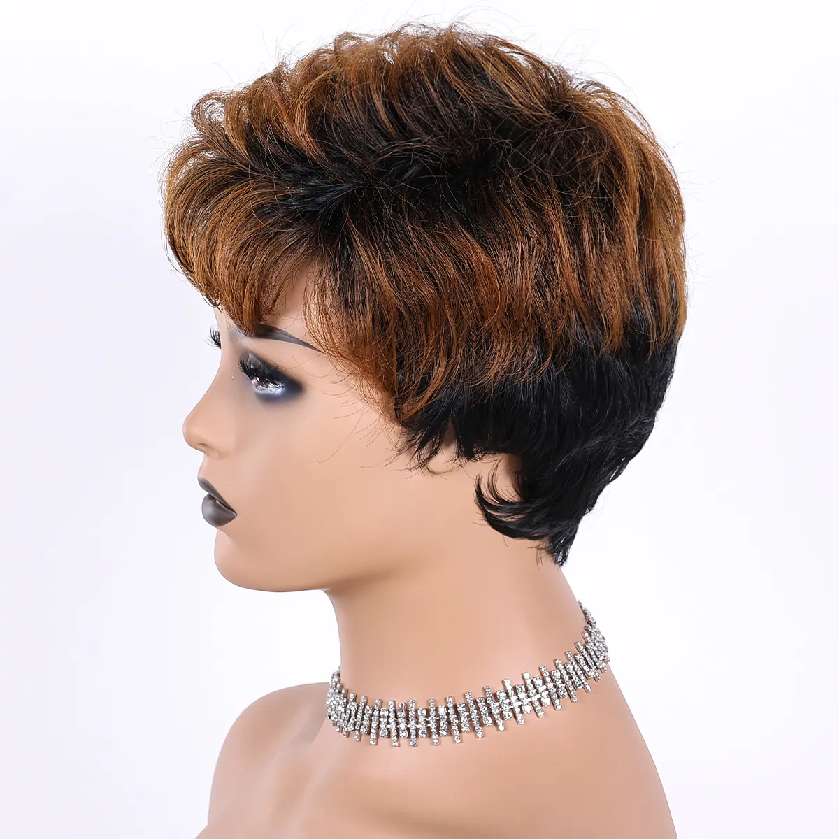 BCHR Short Pixie Cut Synthetic Wigs for Women Heat Resistant Straight ...