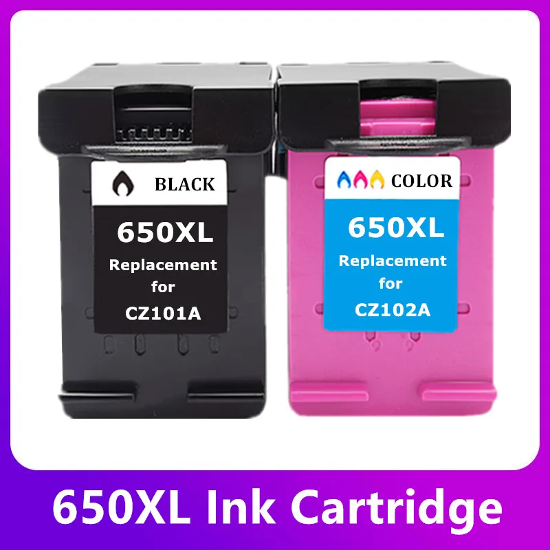 Compatible 650XL Ink Cartridge Replacement for HP 650 HP650 XL, for ...