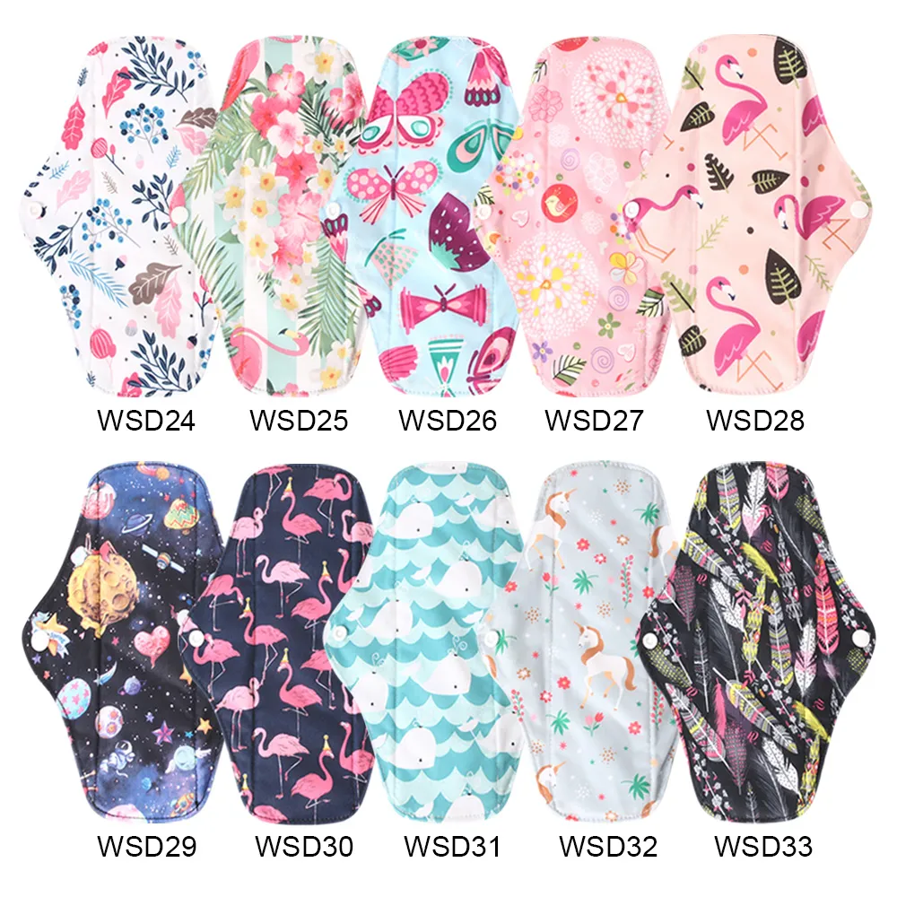 Reusable Bamboo Charcoal Pads: Washable Menstrual Cloth Panty Liners ...