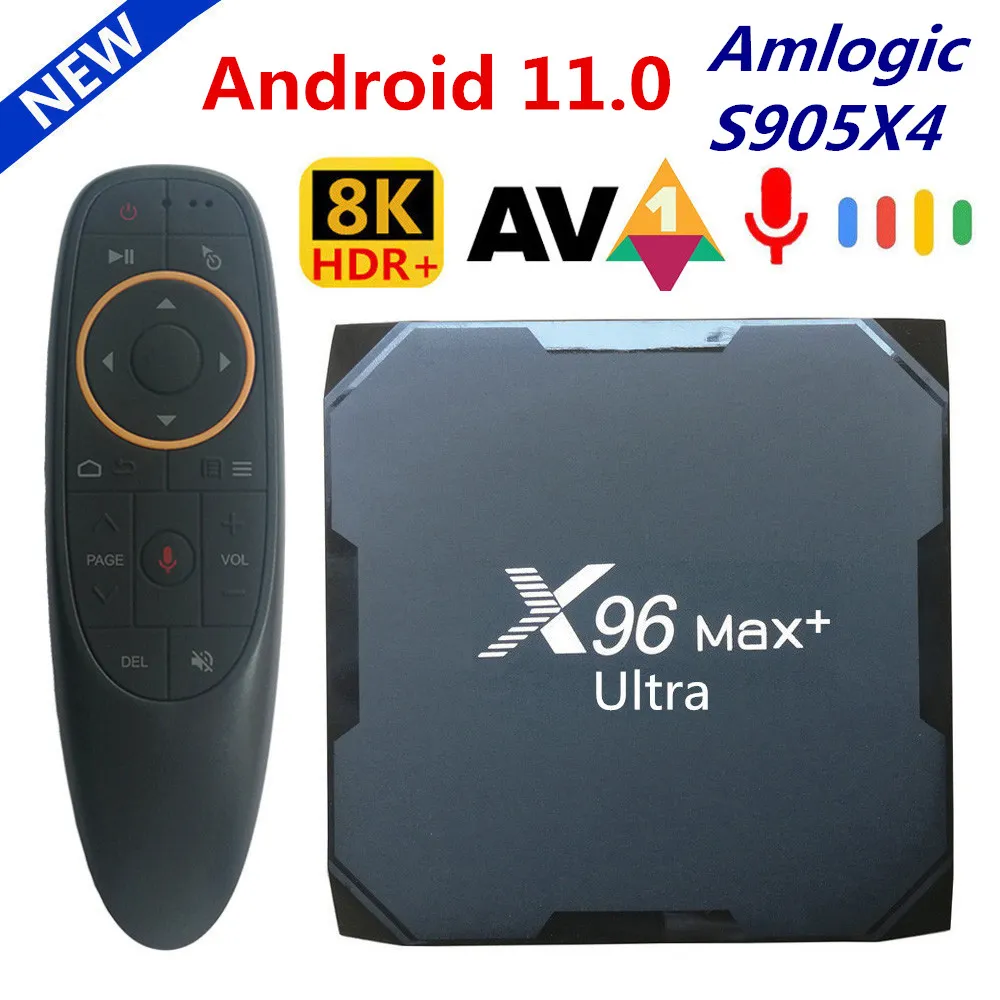 X96 MAX Plus Ultra Android 11 TV Box Amlogic S905X4 4GB 64GB 32GB AV1 WiFi BT 8K X96MAX Smart ...