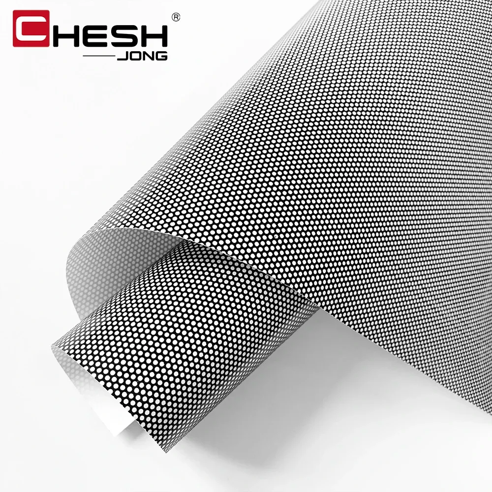 One Way Vision Perforated Window Film Black & White Adhesive Privacy ...