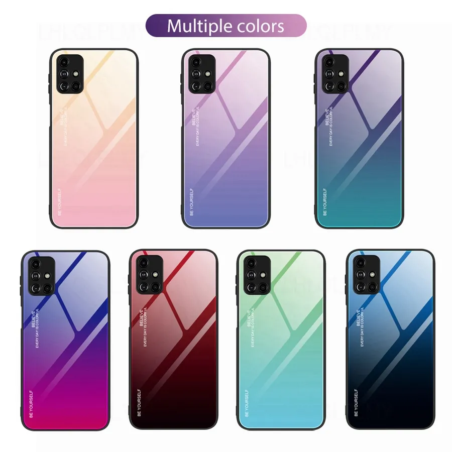 Gradient Glass Phone Cover - Premium Quality, Shop Now! For Popular ...