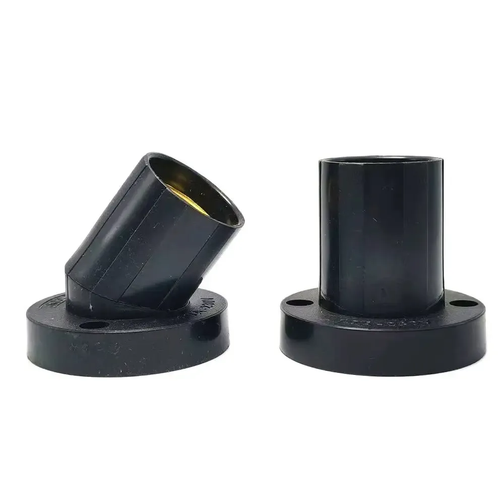 DHgate.com:230V E27 Rotatable Ceramic Lamp Holder, Black/White, Pack of ...