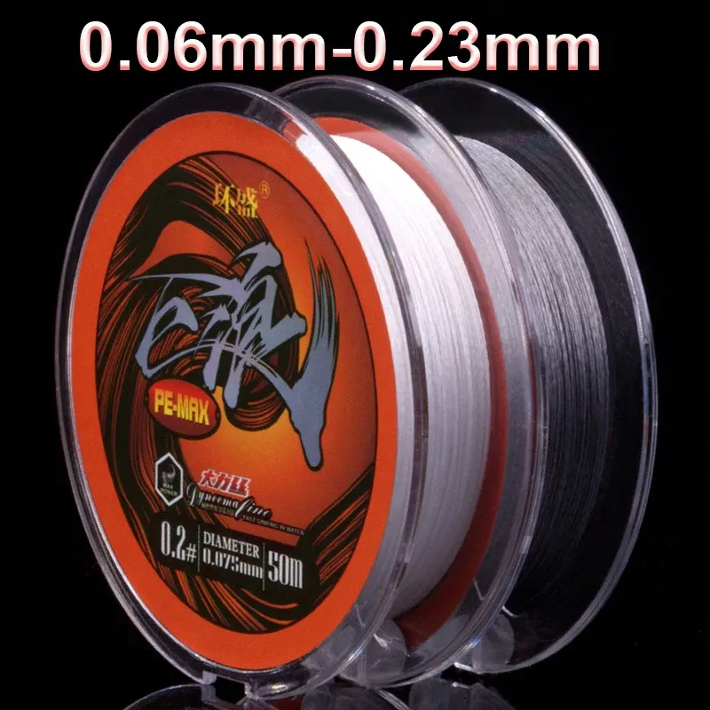 Ultra-Thin 50m Braided Fishing Line: Super Strong PE Multifilament ...