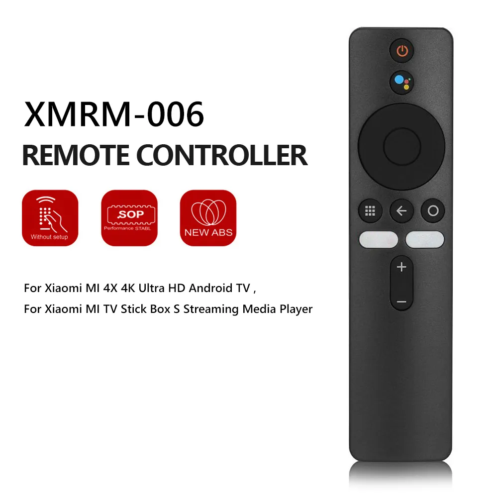 New XMRM006 Remote For Xiaomi Mi Stick 4X 4K HD Android TV FOR Xiaomi MI BOX S Bluetooth Voice ...