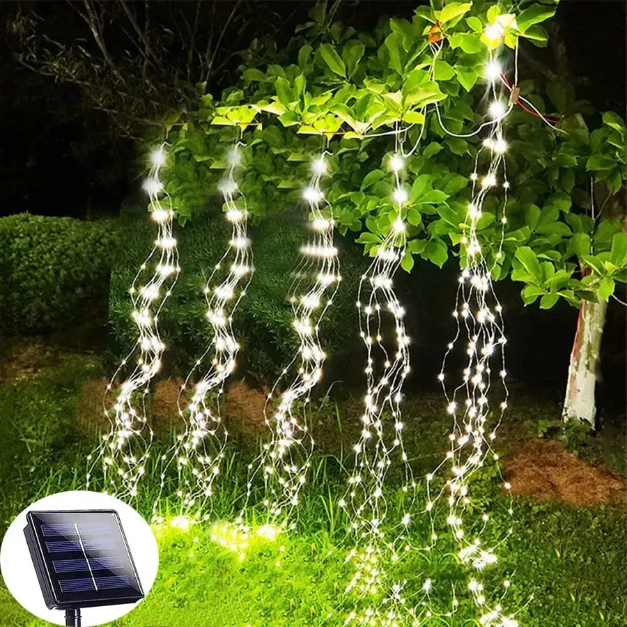 DHgate.com:2024200LEDs Solar/Plug-in String Lights, Waterproof Outdoor ...