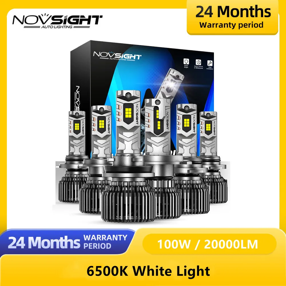NOVSIGHT H7 LED Headlight For Car H4 LED H11 9005 9006 HB3 HB4 9012 ...