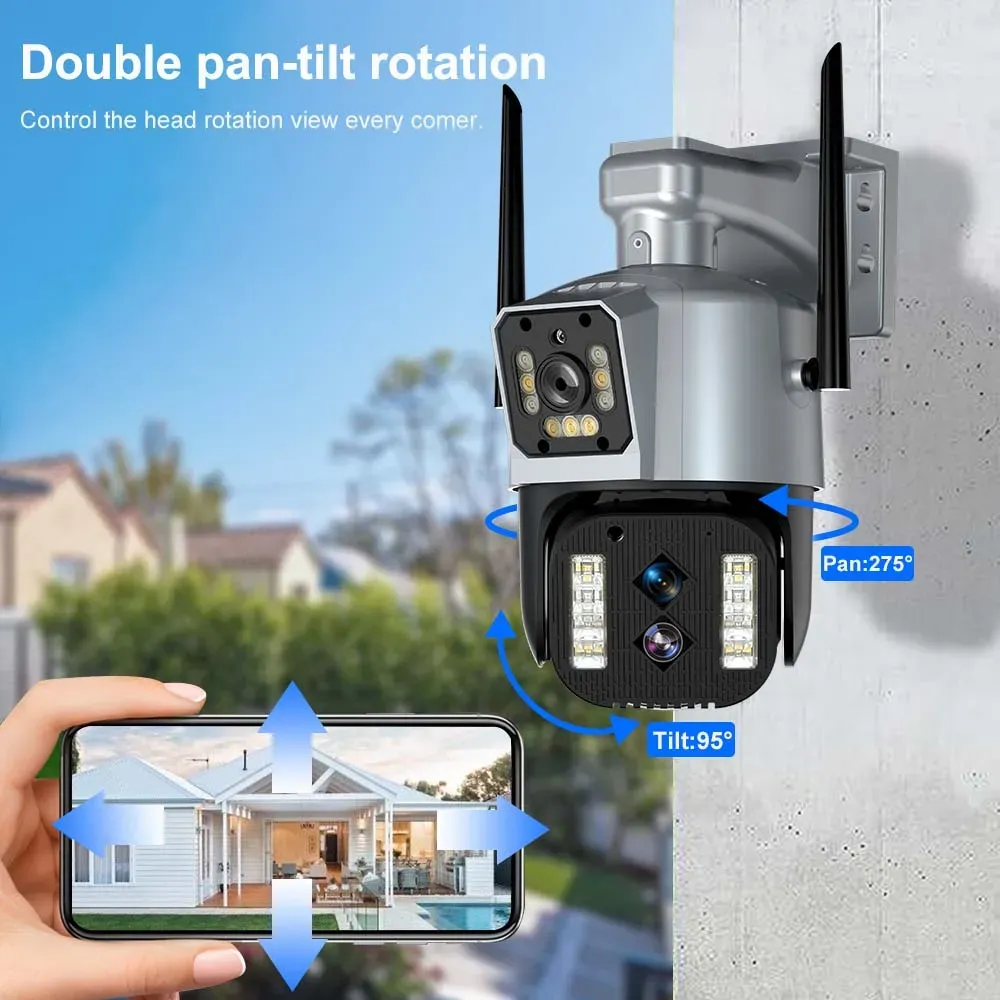 DHgate.com:8MP PTZ Outdoor Security Camera - 4K IP WiFi Cam, 10X ...