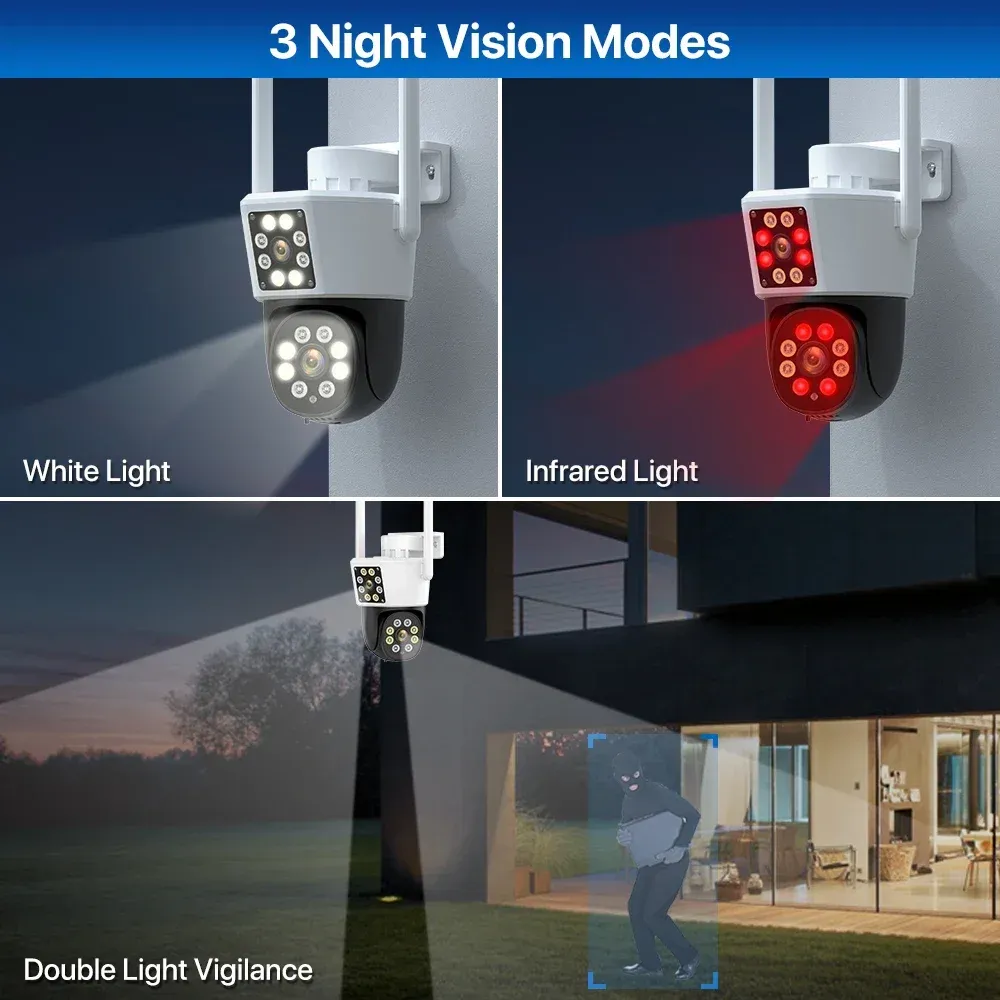 PTZ IP Security Camera Vigilancia De 12mp 5k HD IPC360 Con Seguimiento ...